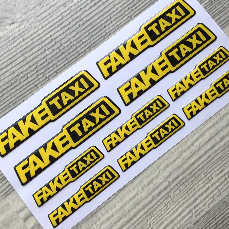 Fake Taxi Car Sticker - Etsy
