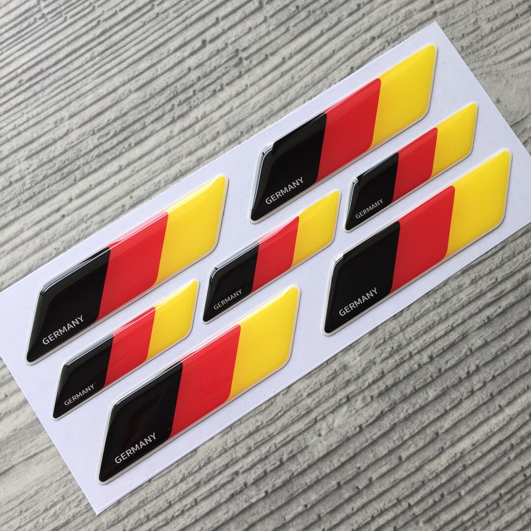 German Flag 3D Domed Emblems - Etsy