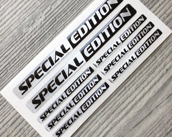 Special Edition Red 3D Domed Stickers | Etsy