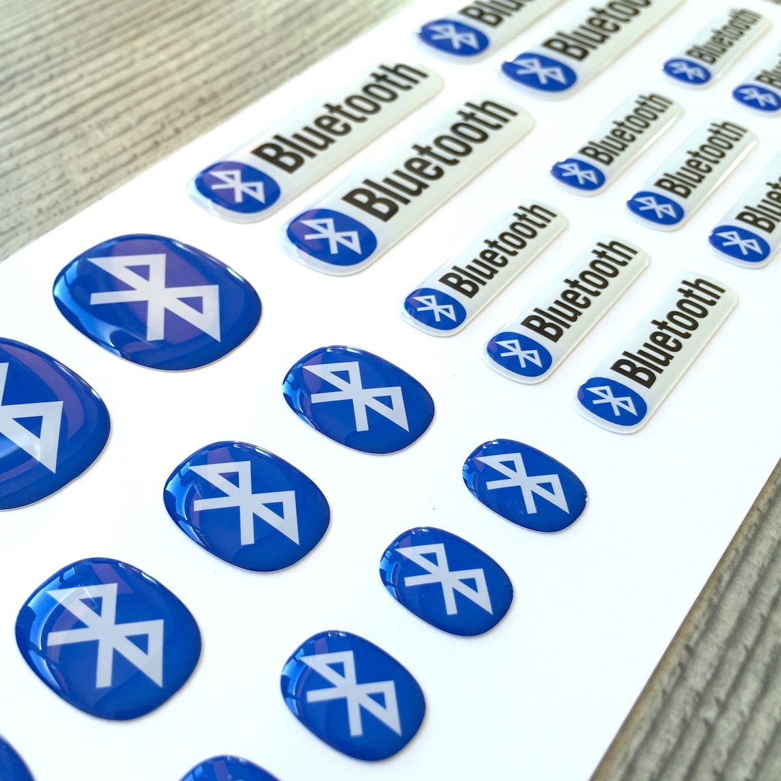 25pcs Bluetooth 3D Domed Stickers - Etsy