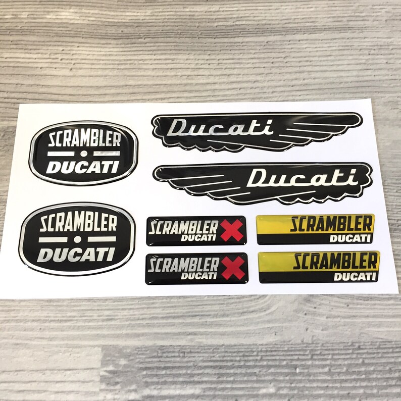 Ducati Scrambler 3d Domed Sticker Emblems - Etsy