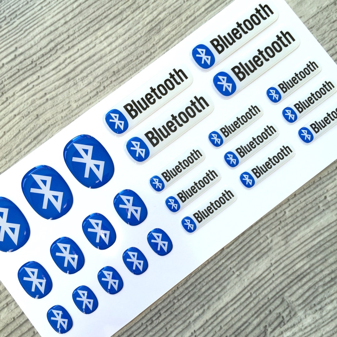 25pcs Bluetooth 3D Domed Stickers - Etsy
