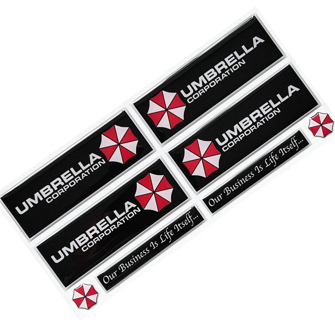 Umbrella Corporation Resident Evil 3d Domed Epoxy Stickers Set - Etsy