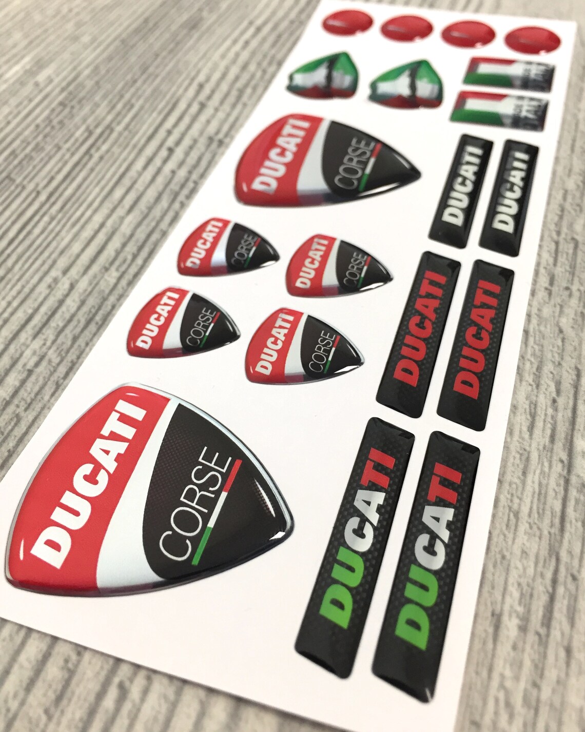 Ducati 3d Epoxy Resin Domed Emblem Decal Stickers | Etsy