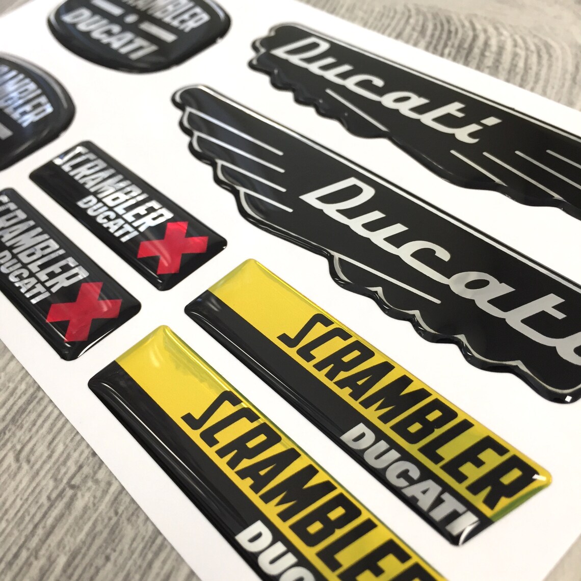 Ducati Scrambler 3d Domed Sticker Emblems - Etsy