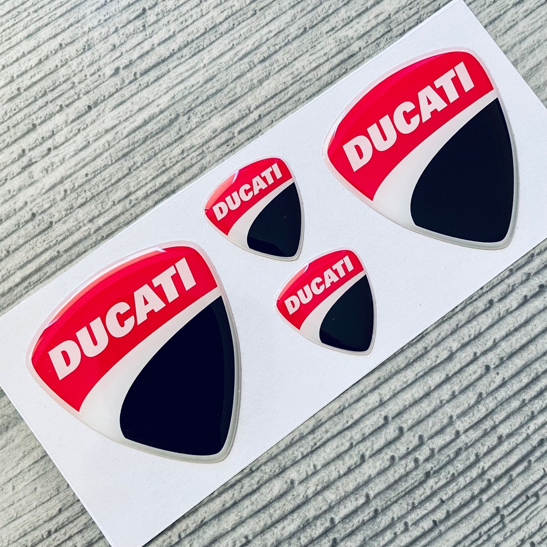 Ducati 3D Epoxy Resin Domed Emblem Decal Stickers - Etsy
