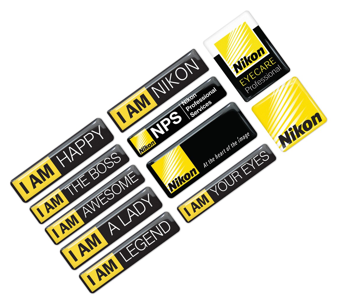 11pcs Nikon 3D Domed Stickers - Etsy