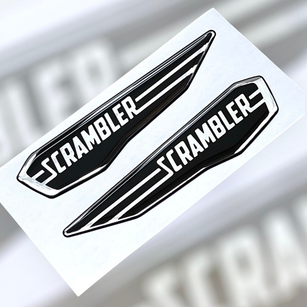 X2 Scrambler 3d Domed Sticker Emblems - Etsy