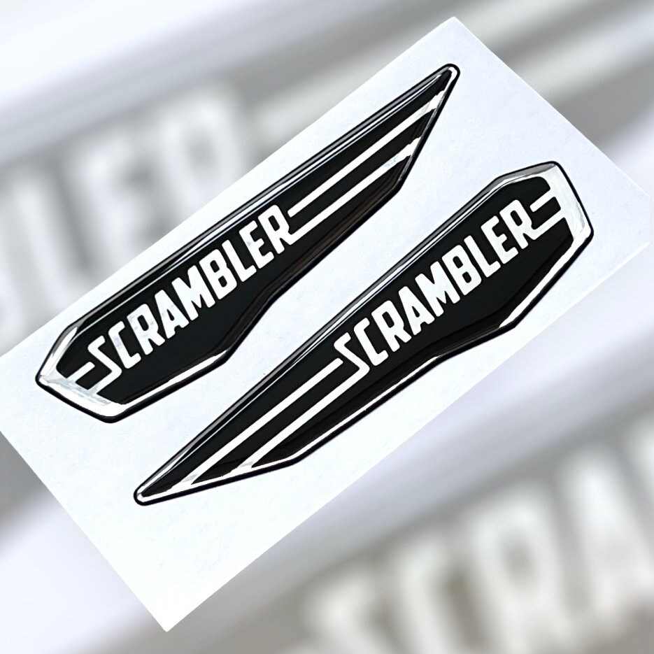 X2 Scrambler 3d Domed Sticker Emblems - Etsy