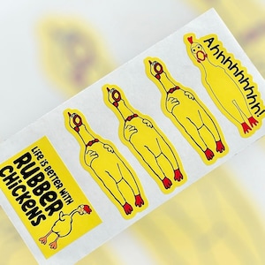 Rubber Chicken Vinyl Sticker Bumper Sticker Decal - Etsy