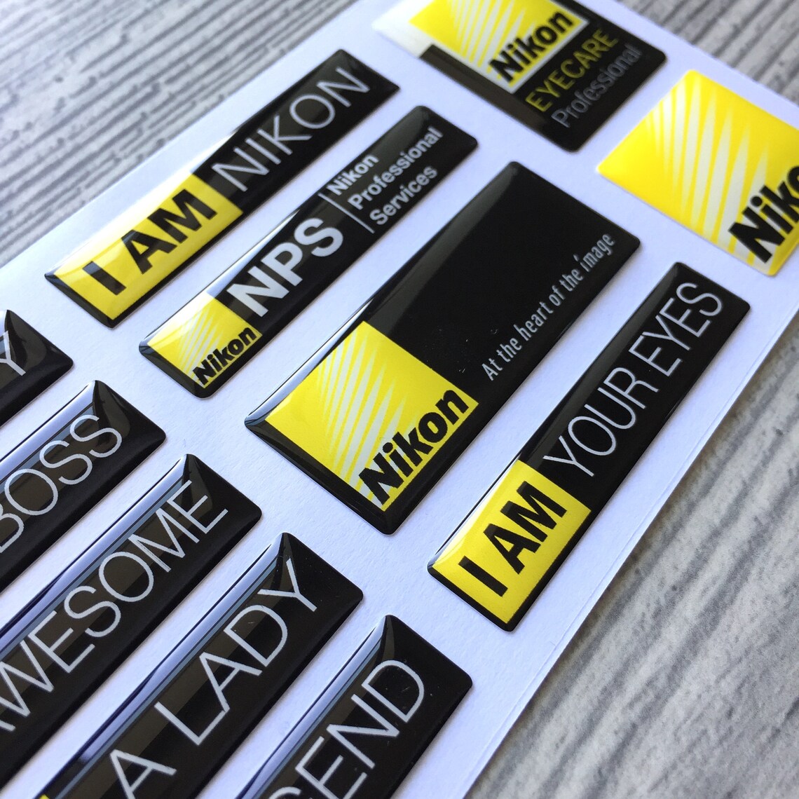 11pcs Nikon 3D Domed Stickers - Etsy