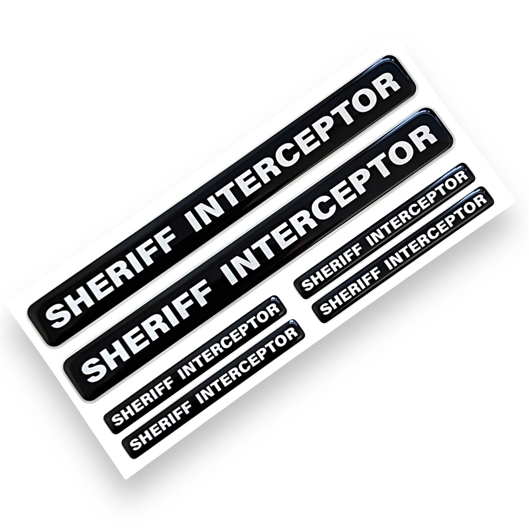 Sheriff Interceptor 3d Domed Epoxy Emblem Explorer SHO Fusion - Etsy