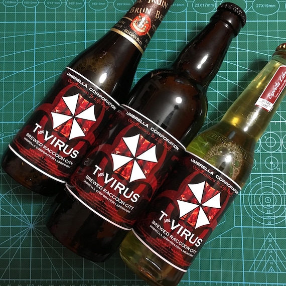 8pcs Umbrella Corporation Resident Evil Beer Custom Bottle | Etsy