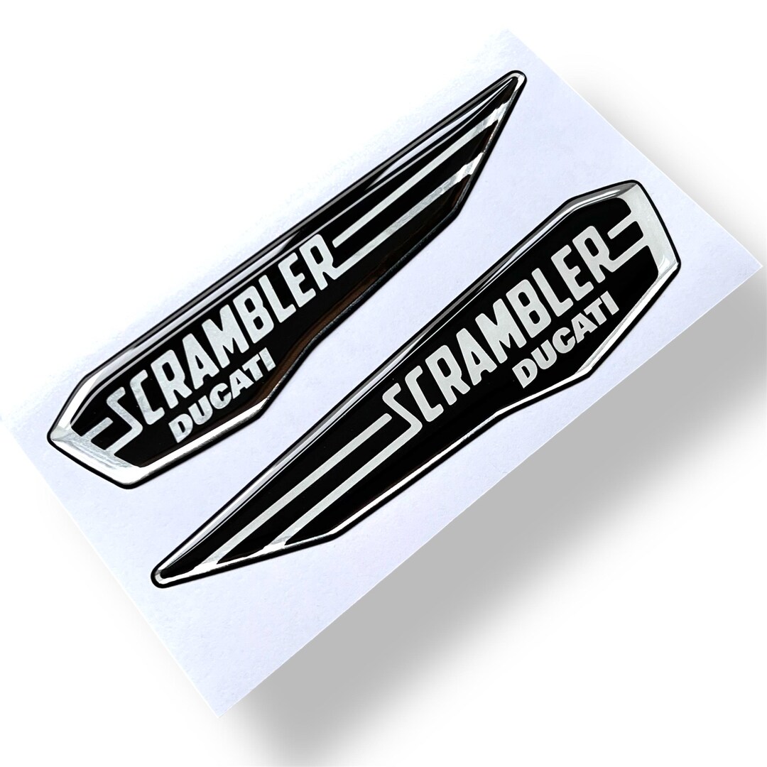 X2 Ducati Scrambler 3d Domed Sticker Emblems - Etsy