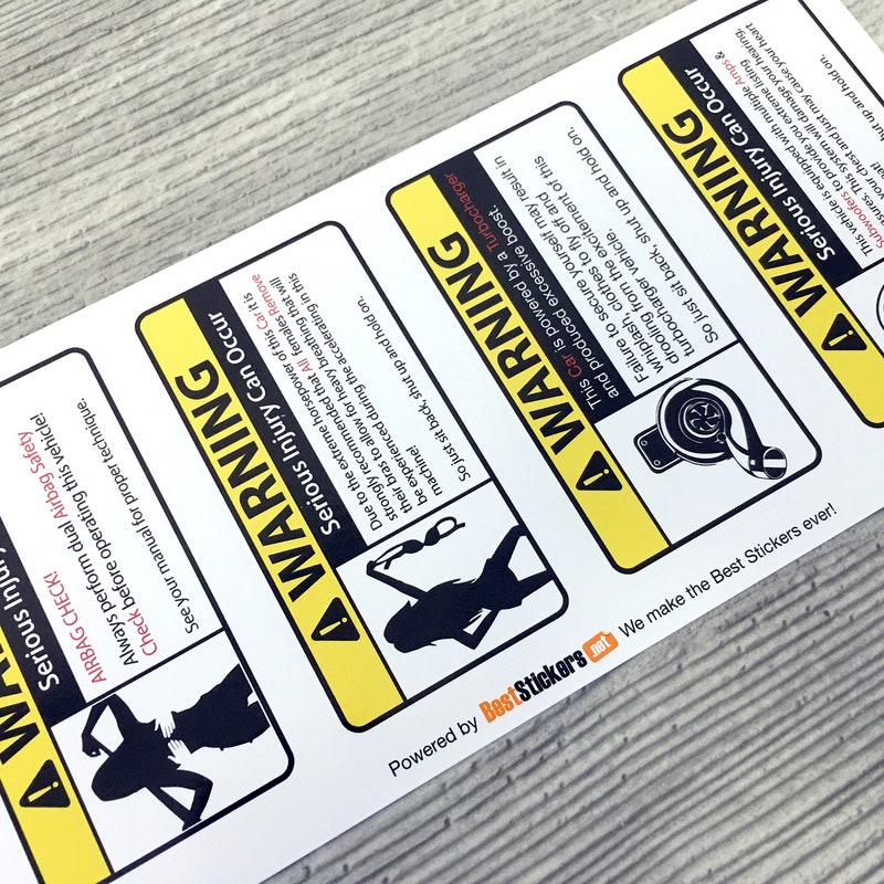 Funny Warning Stickers - Etsy