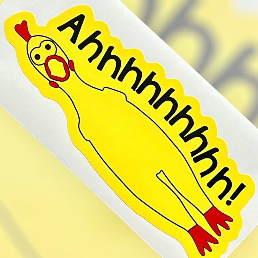 Rubber Chicken Vinyl Sticker Bumper Sticker Decal - Etsy