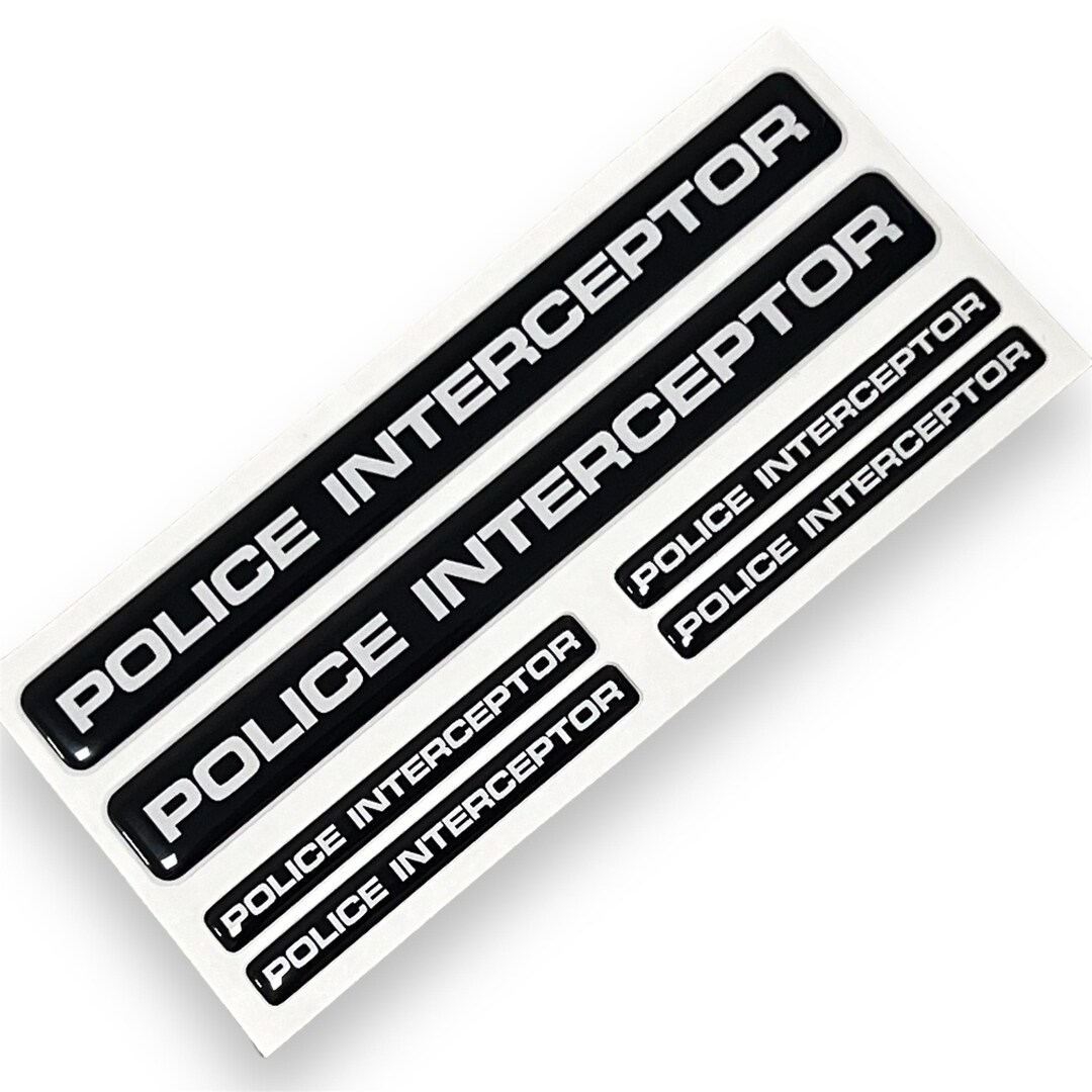 Police Interceptor 3d Domed Epoxy Emblem Explorer SHO Fusion - Etsy