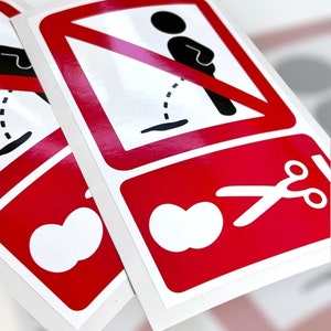 Warning Do Not Pee Sign Vinyl Sticker Decal - Etsy