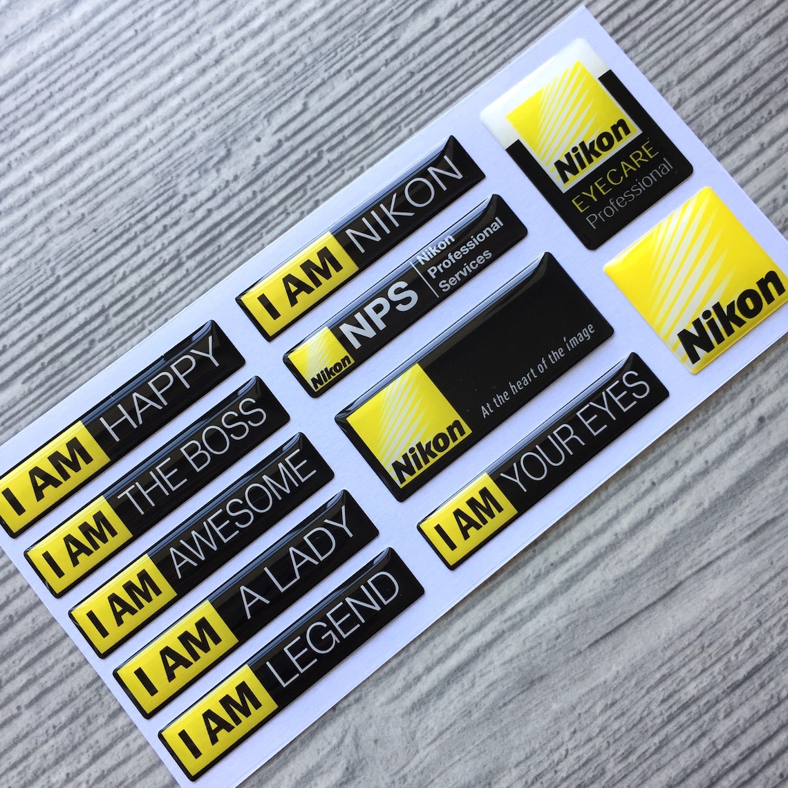 11pcs Nikon 3D Domed Stickers - Etsy