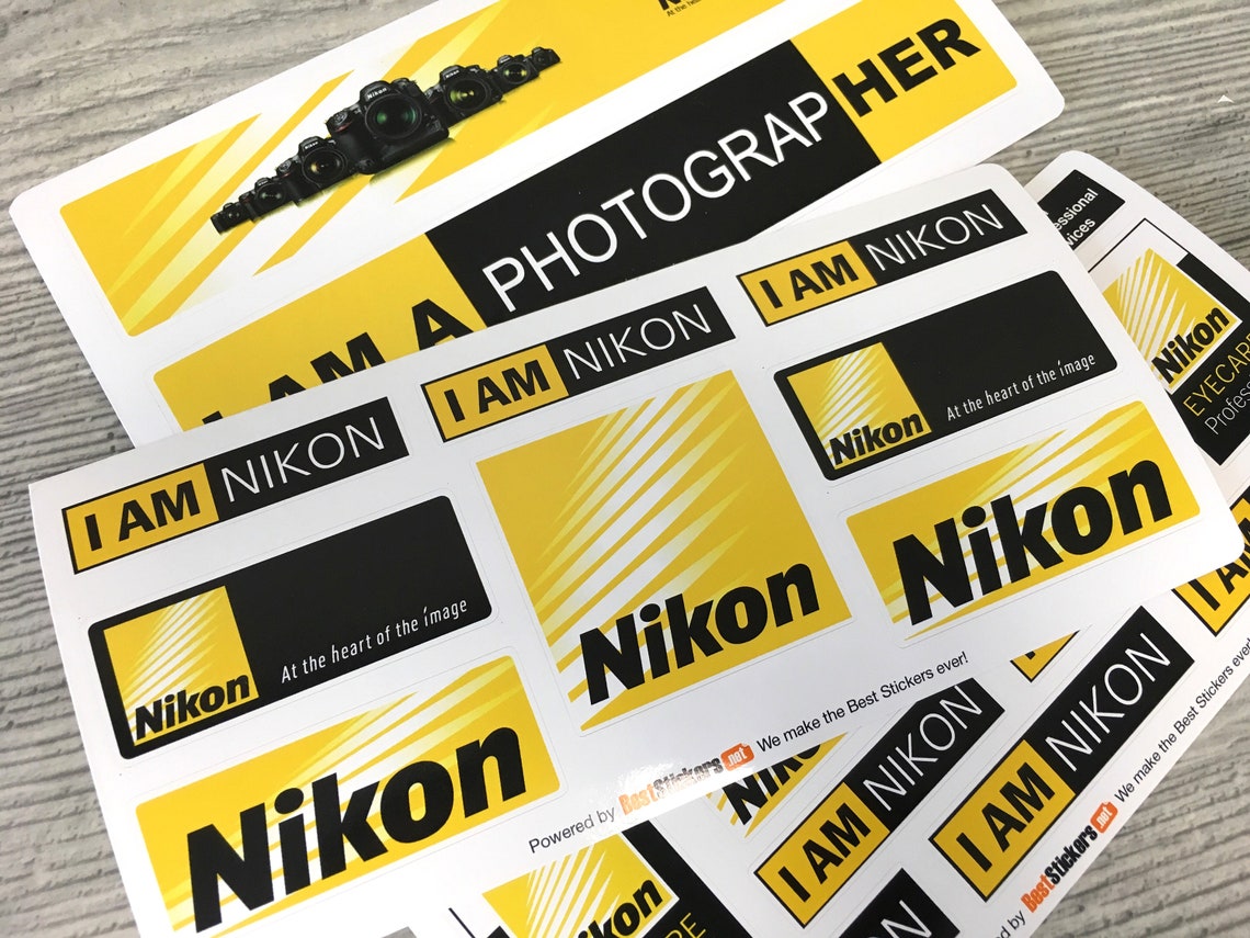23pc NIKON Vinyl Stickers Decal Sheet - Etsy Canada