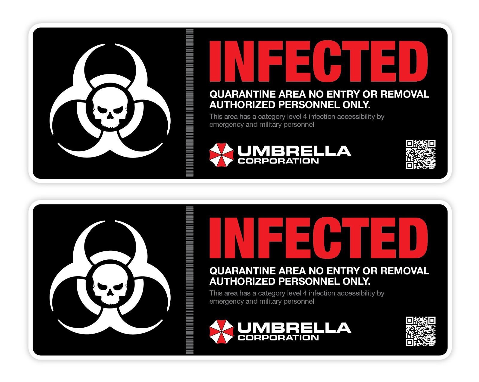 2pcs Umbrella Corporation Resident Evil Infected Biohazard Car | Etsy