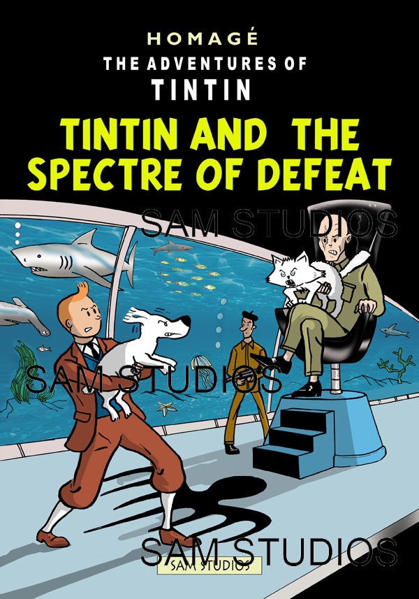Tintin and the Spectre of Defeat - Etsy