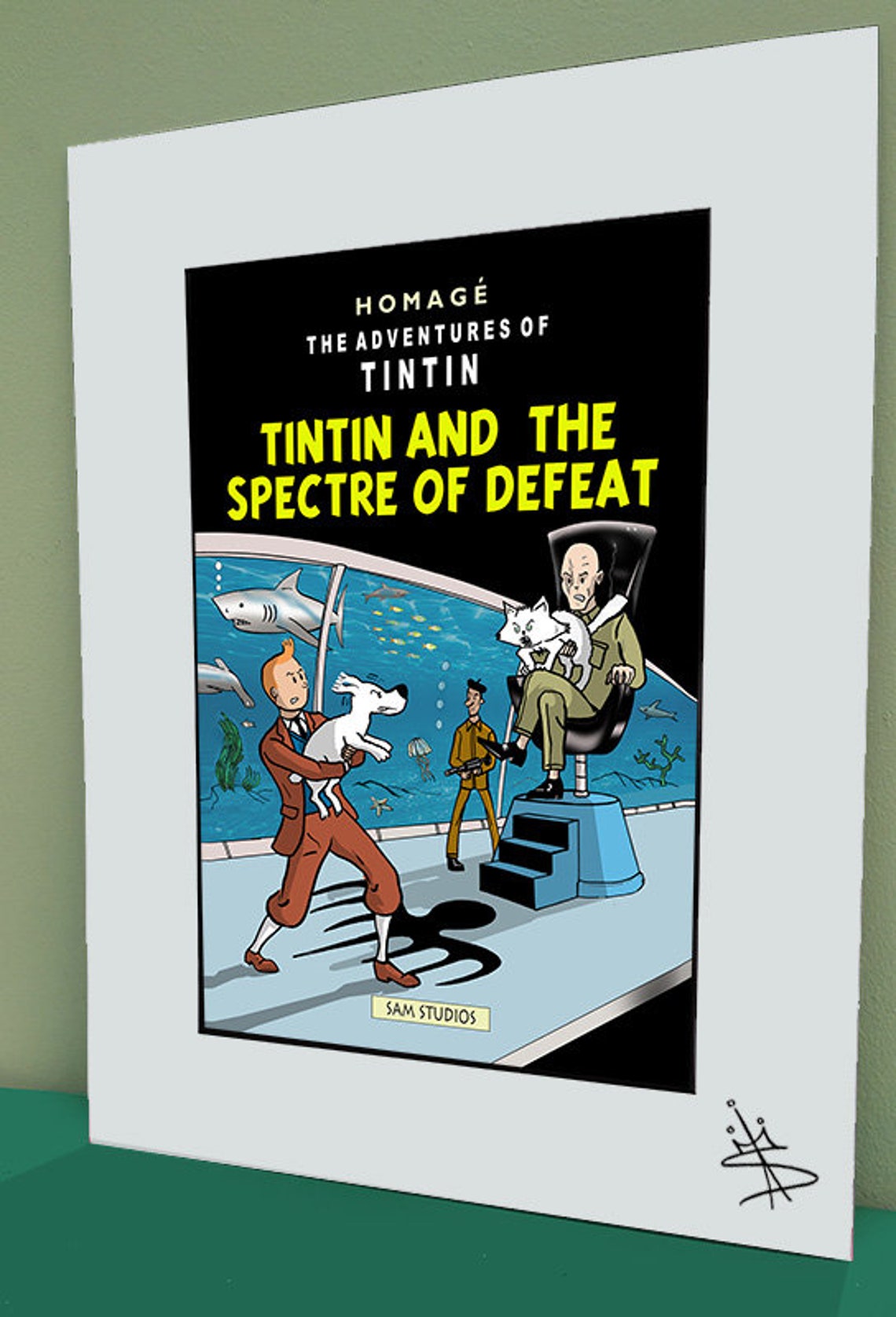 Tintin and the Spectre of Defeat - Etsy