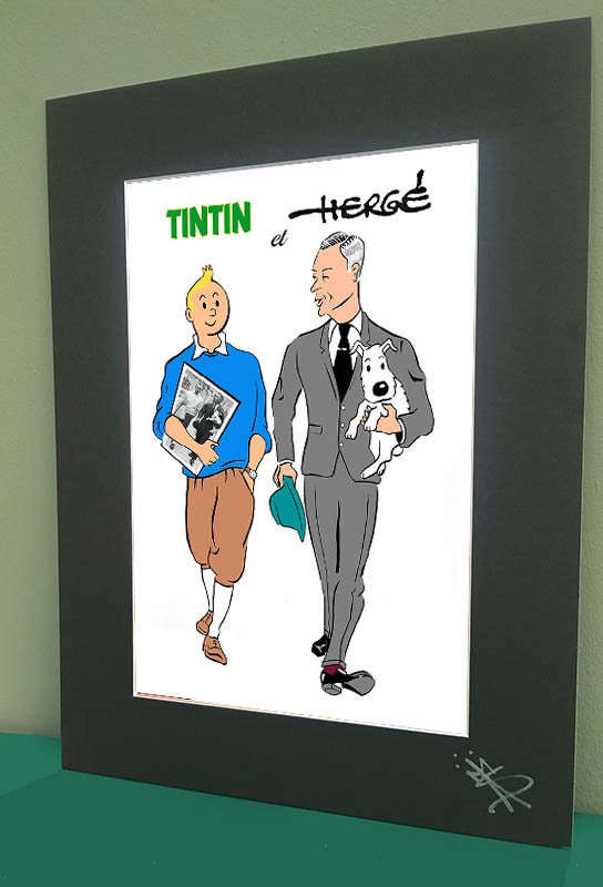 Tintin and Herge | Etsy