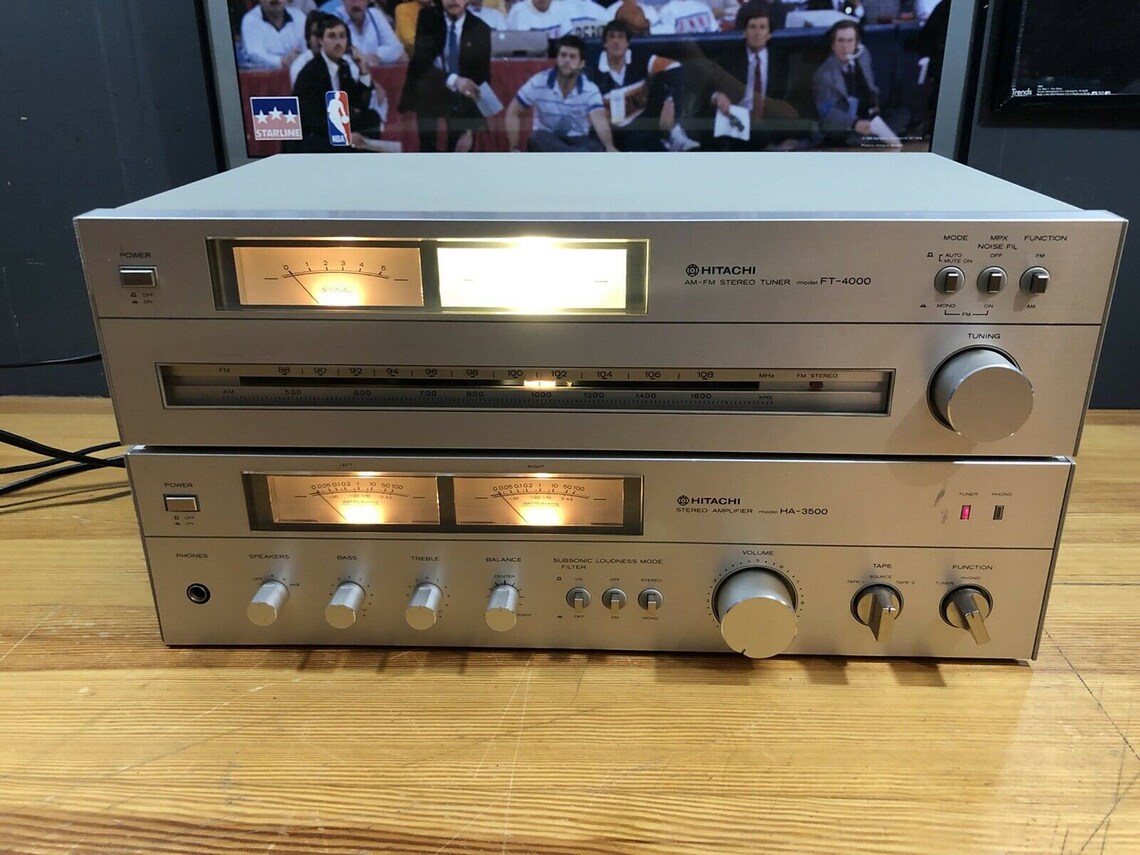 Vintage Hitachi Stereo Amplifier HA-3500 With FT-4000 Tuner | Etsy