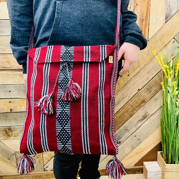 Large Crossover Morral Women Crossbody Bag Mexican Morral | Etsy