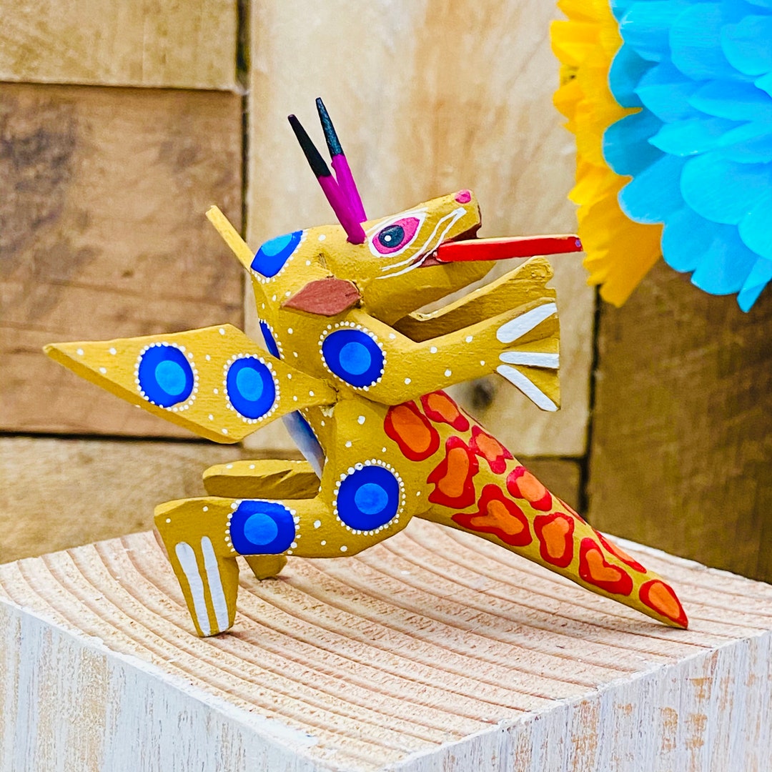 Small Alebrije - Handmade Wood Figure - Stocking Gift - Unique Gift ...