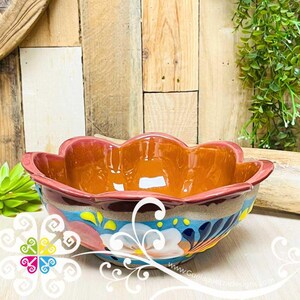 Frutero De Barro Flowers - Mexican Kitchen - Etsy