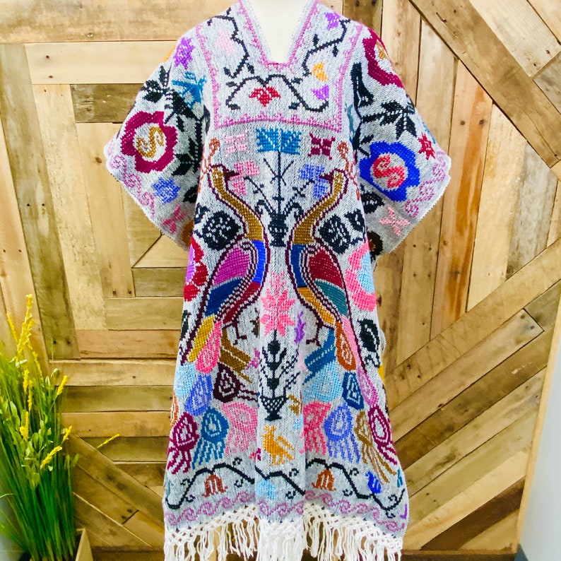 Embroider Gaban Mexican Poncho Gaban Mexicano Bordado - Etsy