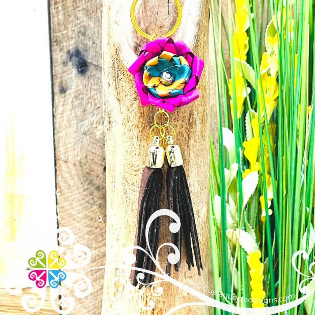 Palm Rose - Keychain - Mexican Key Chain - Llavero Mexicano - Etsy
