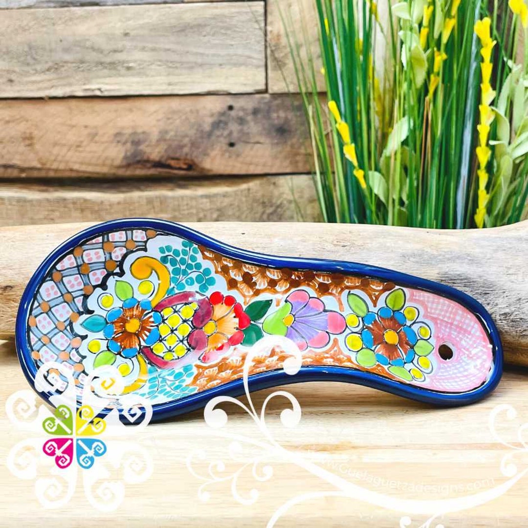 Talavera Spoon Rest - Mexican Spoon Rest - Mexican Decor - Etsy