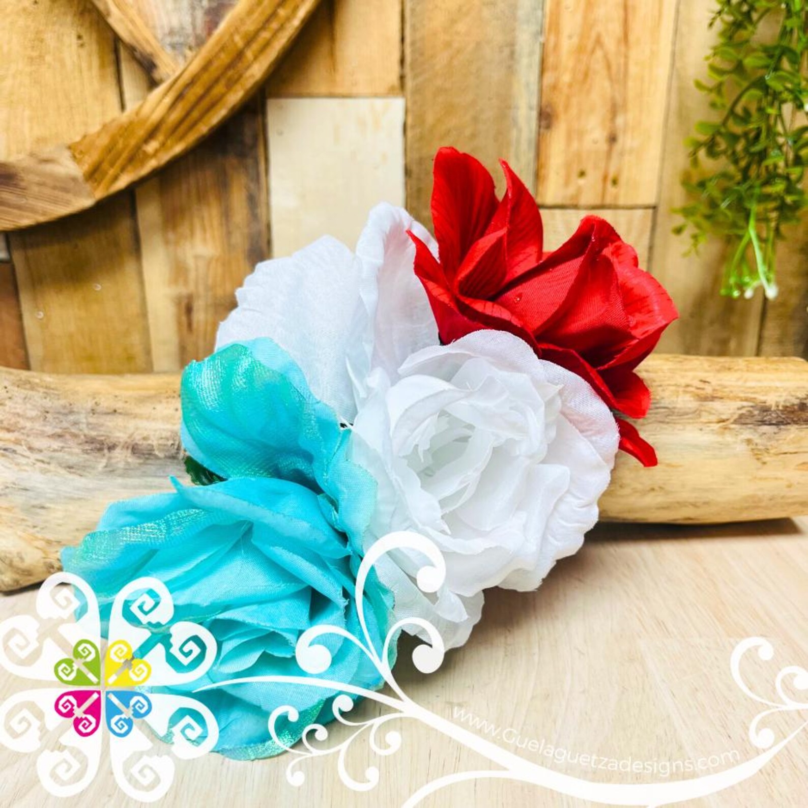 Tricolor Flower Headband - Mexican Headband - Frida Headband - 5 De ...