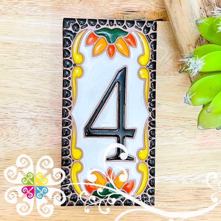 Honeycomb Mexican House Numbers - Tiles Numbers - Etsy