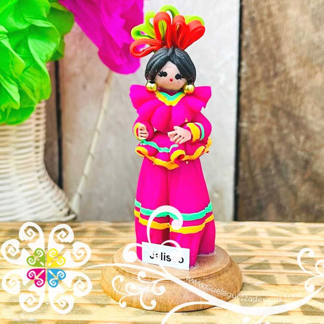 Little Jalisco Doll Figurine - Fondant Doll - Mexican Decor - Unique ...