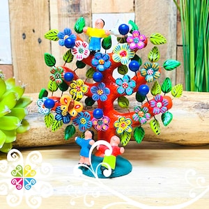 Small Arbol De La Vida - Barro Decor - Tree of Life Decor - Mexican ...