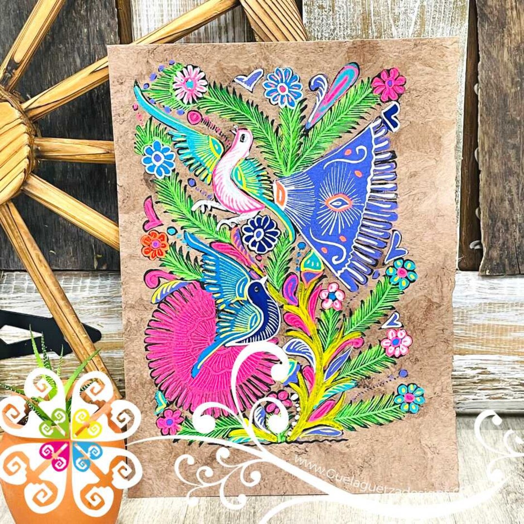 Medium Fauna Designs - Amate Paintings- Authentic Mexican Home Decor ...