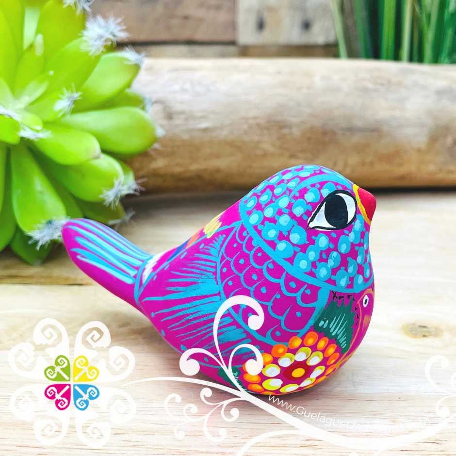 Colorful Clay Bird - Mexican Bird - Guerrero Painted Bird - Etsy