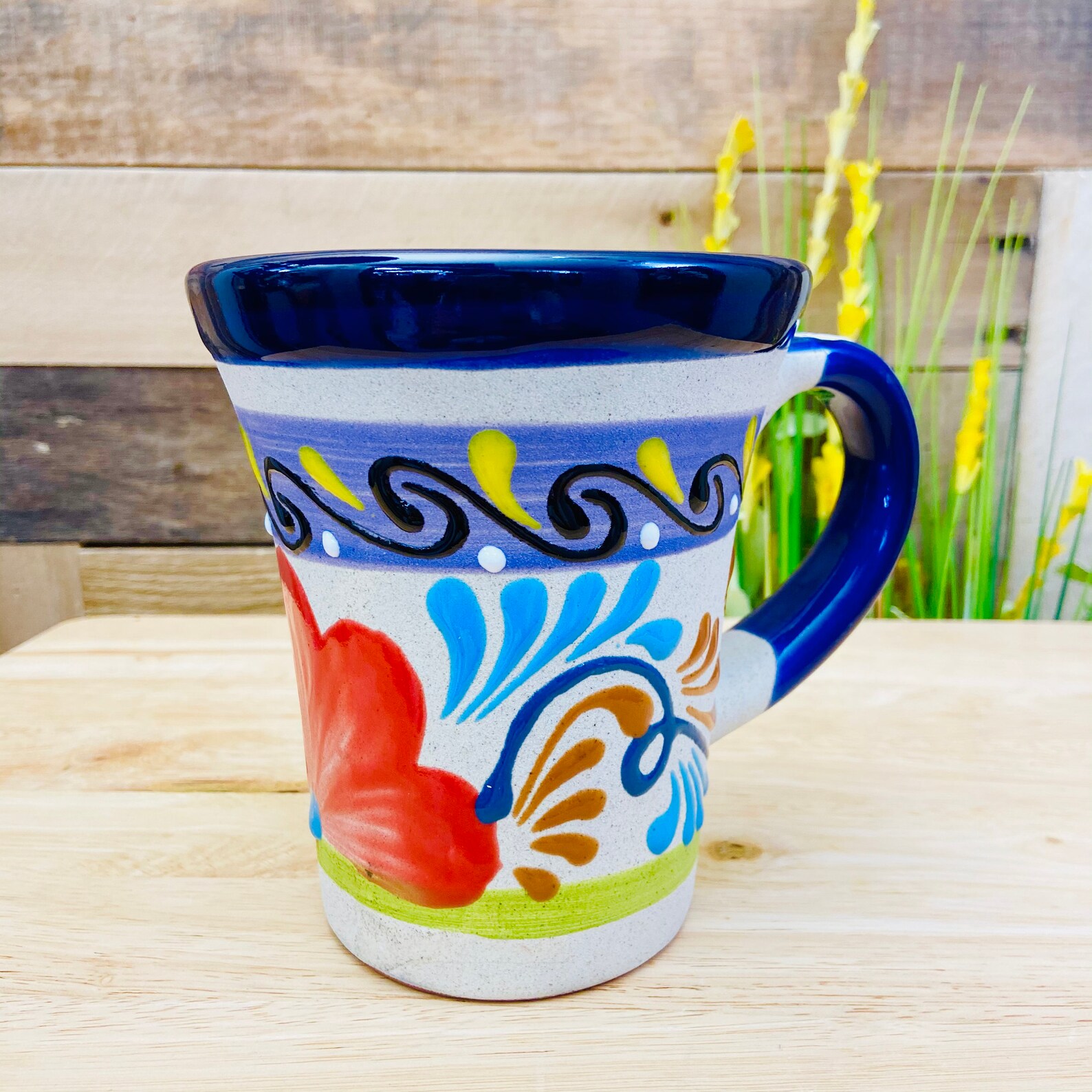 Big Mexican Clay Mug Jarrito Mexicano Handmade Mug - Etsy