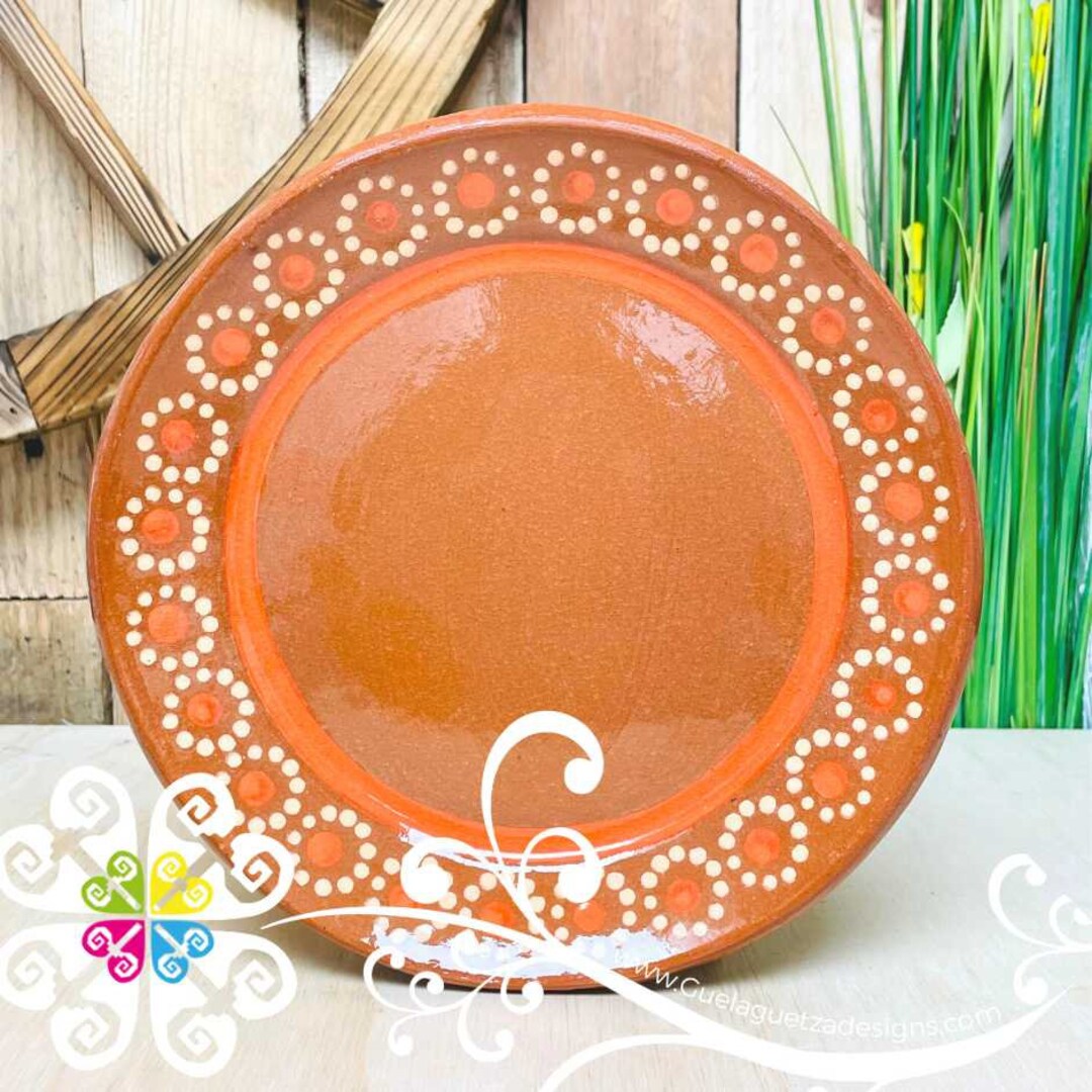 Medium Capula Plate Artisan Kitchen Authentic Mexican Clay - Etsy