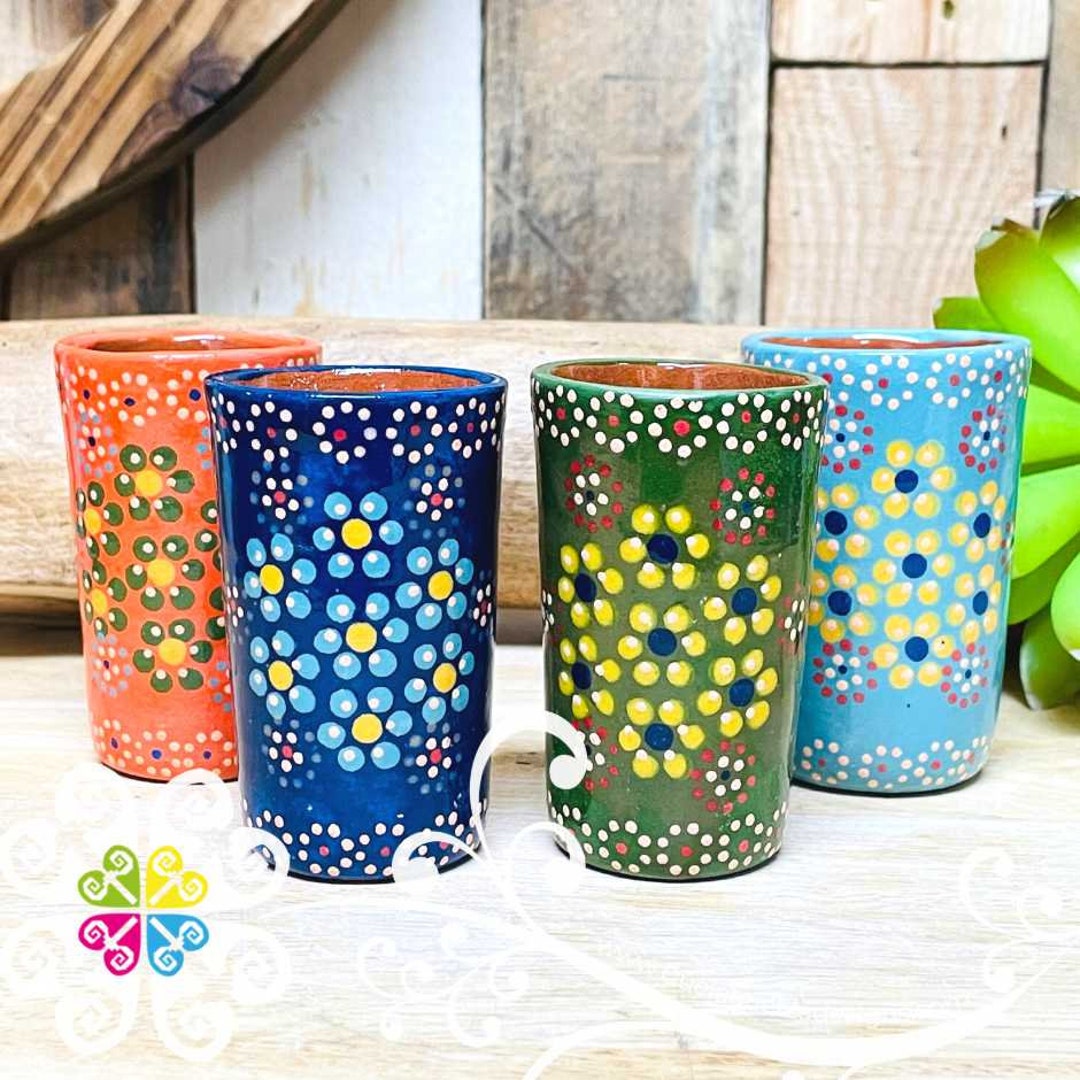 Capula Clay Fino Set of 4 Tequilero - Artisan Kitchen - Capula Fine ...