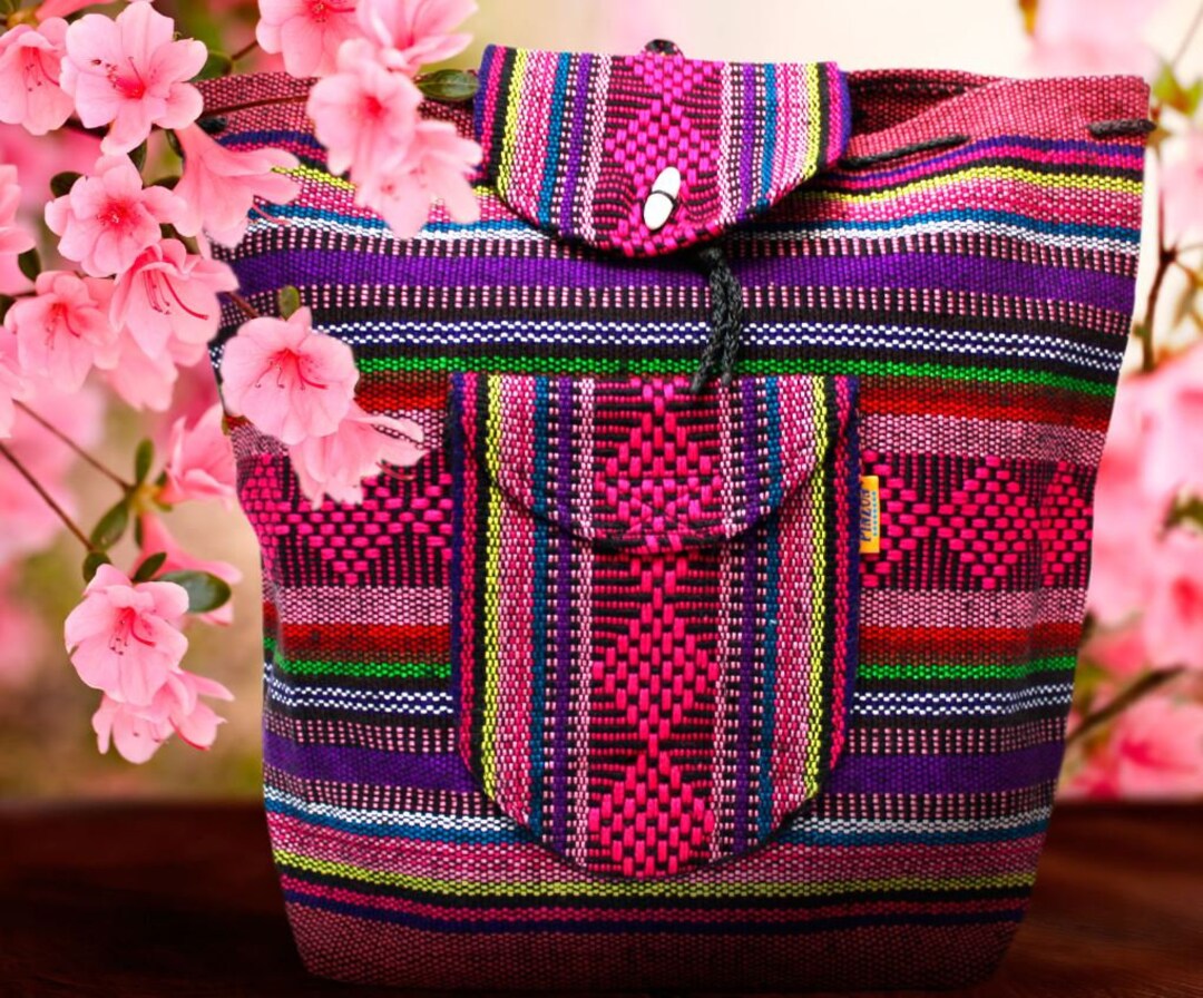 Large Mexican Backpack - School Backpack - Puebla Bag - Etsy