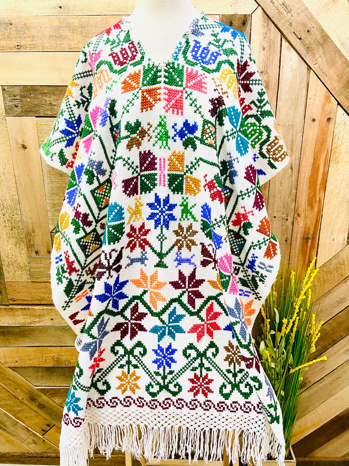 Embroider Gaban Mexican Poncho Gaban Mexicano Bordado | Etsy