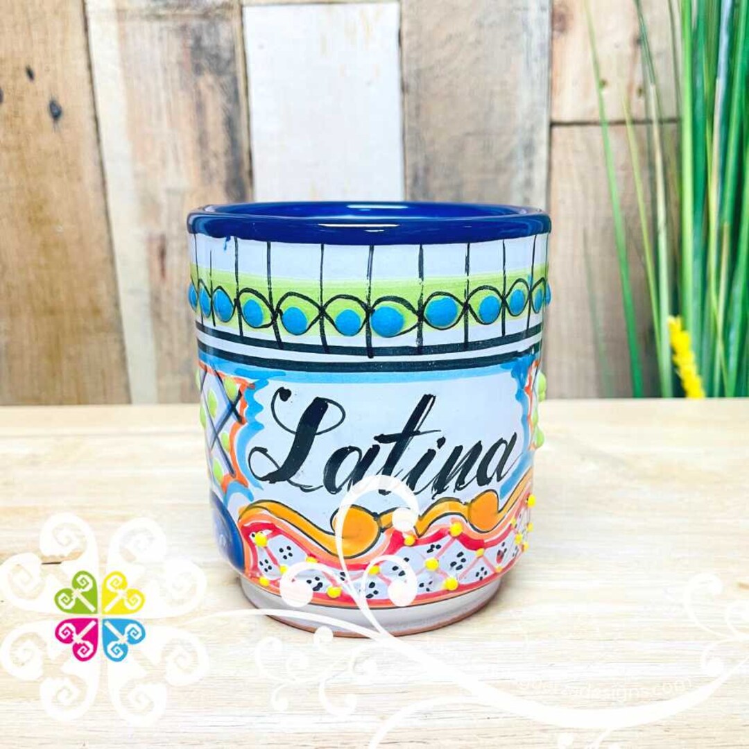 Latina Floral Bouquet Talavera Mugmexican Mug Unique Mug Gift - Etsy