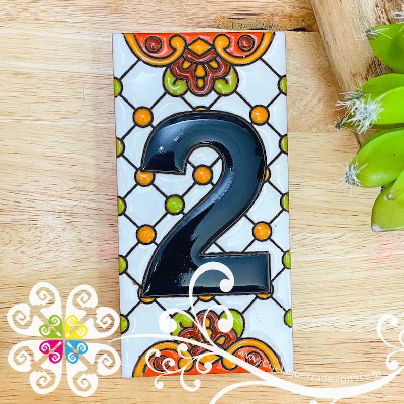 Mexican Tile Numbers - Etsy
