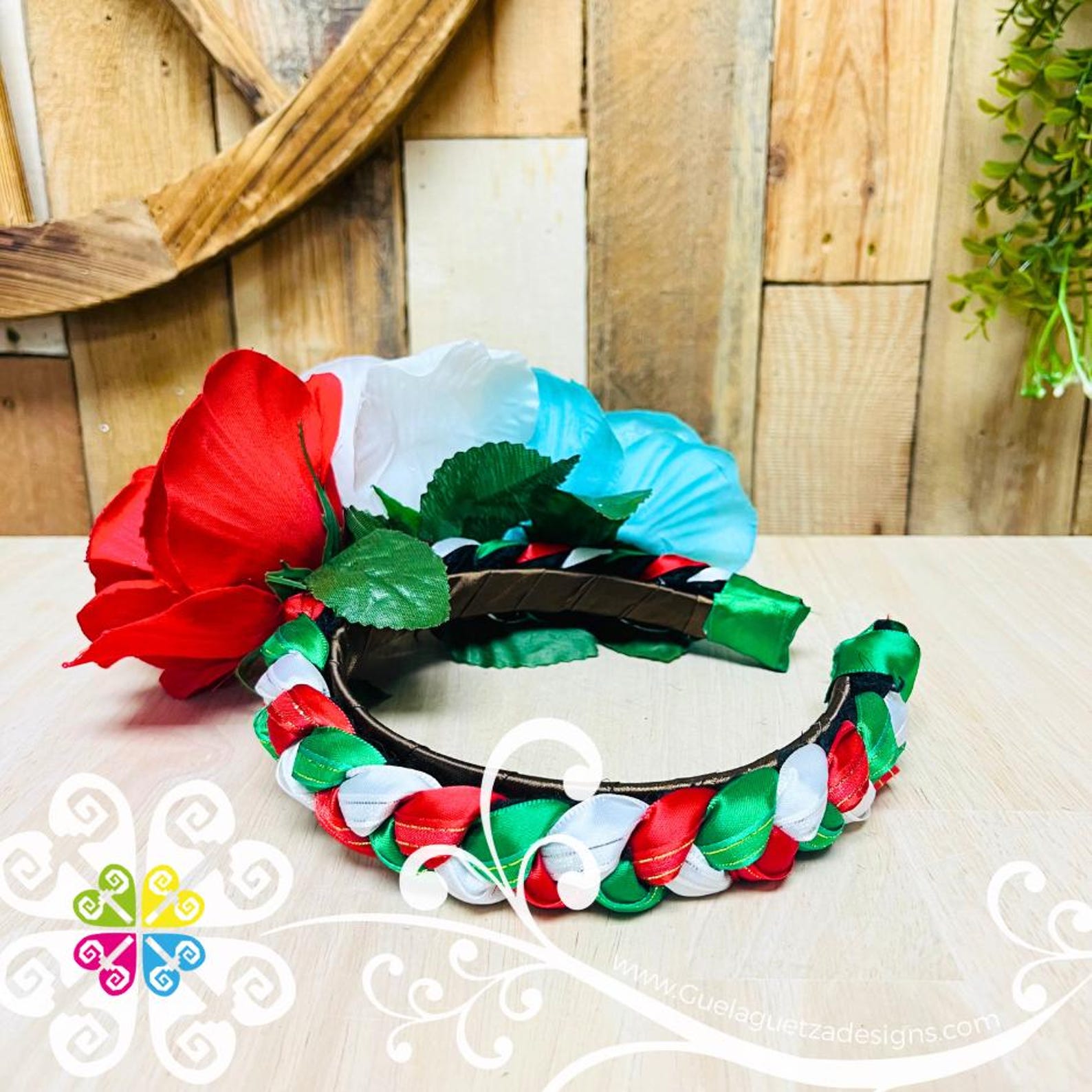 Tricolor Flower Headband - Mexican Headband - Frida Headband - 5 De ...