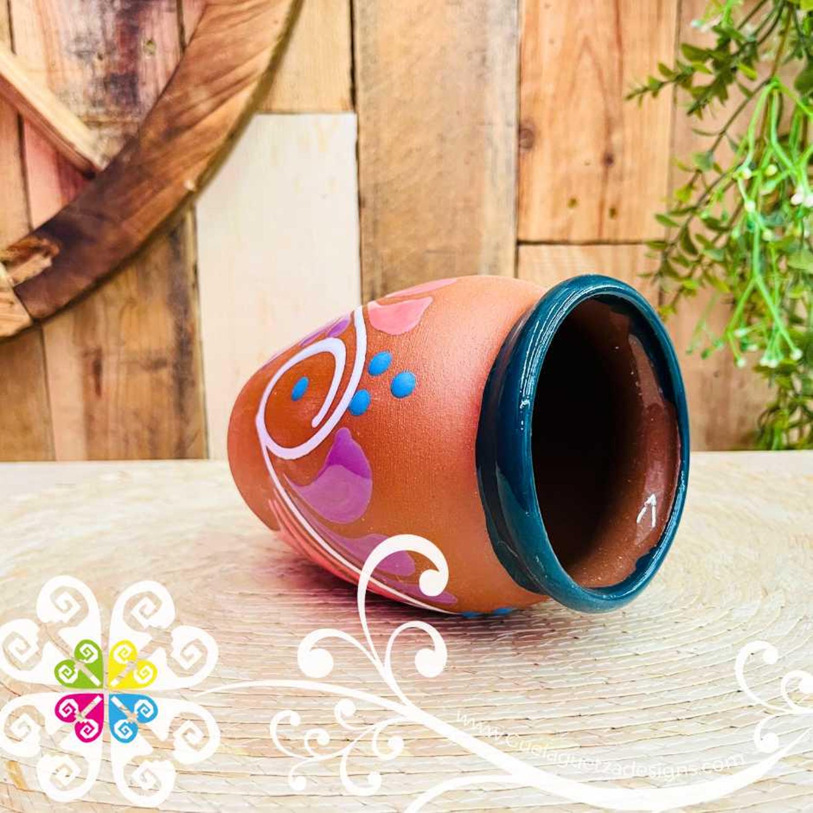 39 - El Nopal Cantarito Loteriamx - Single Clay Cantarito - Etsy